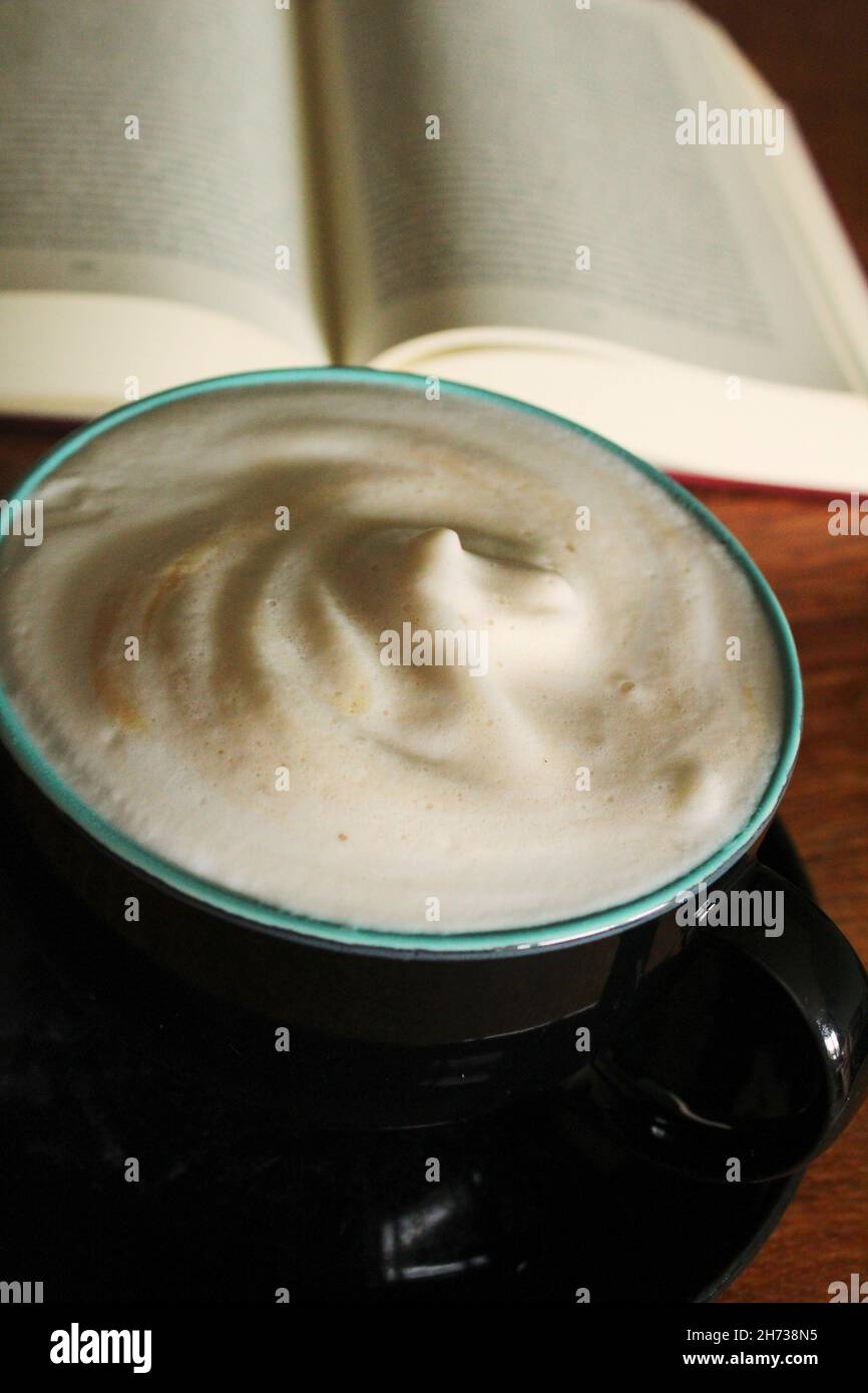 Cappuccino with perfect crema Stock Photo - Alamy