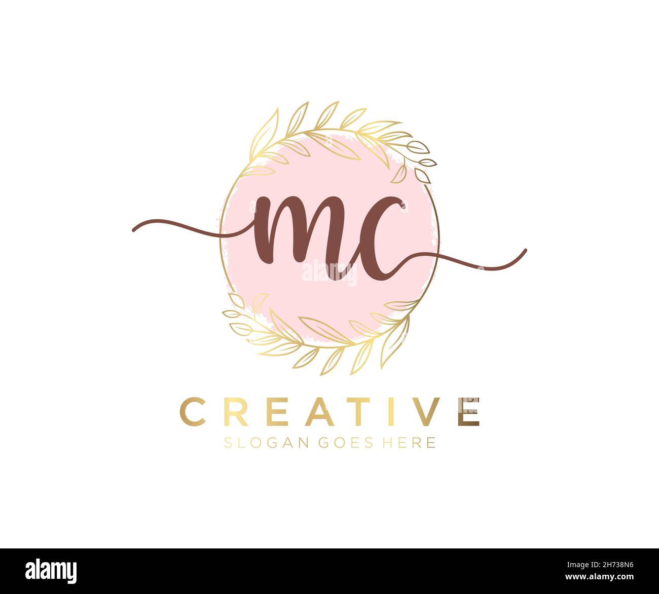MC feminine logo. Usable for Nature, Salon, Spa, Cosmetic and Beauty ...