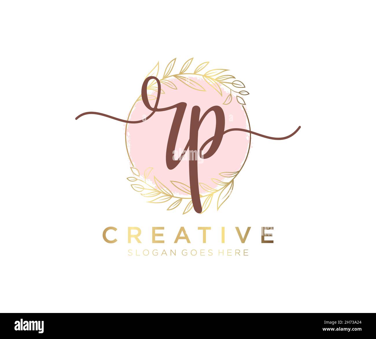 RP feminine logo. Usable for Nature, Salon, Spa, Cosmetic and Beauty ...