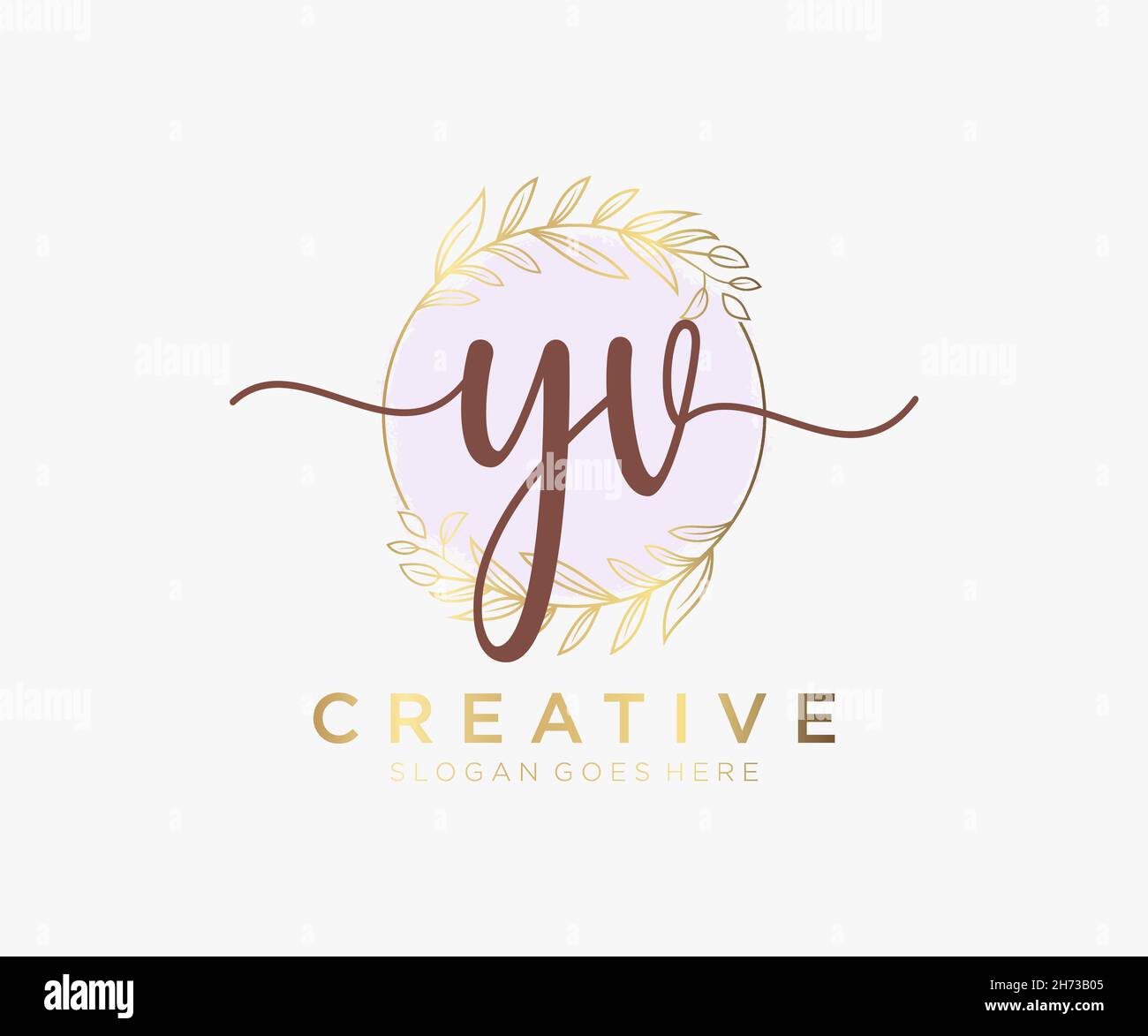 Yv minimal logo Stock Vector Images - Alamy