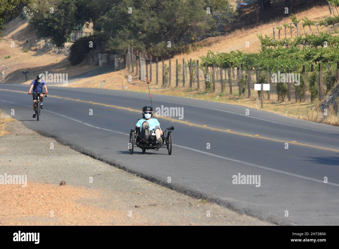 Riding the Silverado bike trail in the Napa Valley wine region of ...