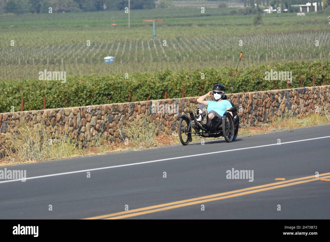 Riding the Silverado bike trail in the Napa Valley wine region of ...