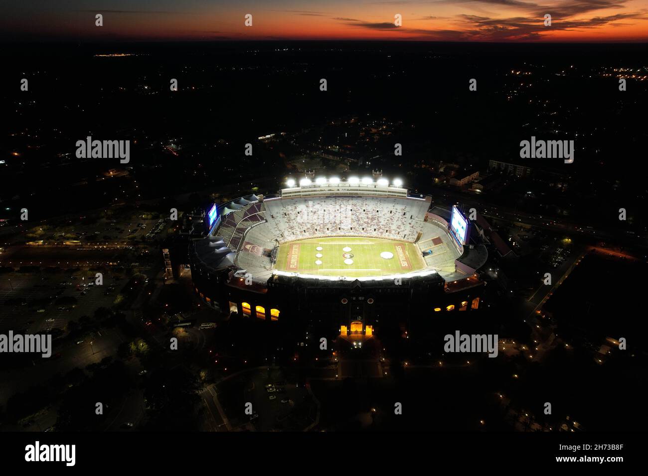 Doak campbell stadium night hi-res stock photography and images - Alamy