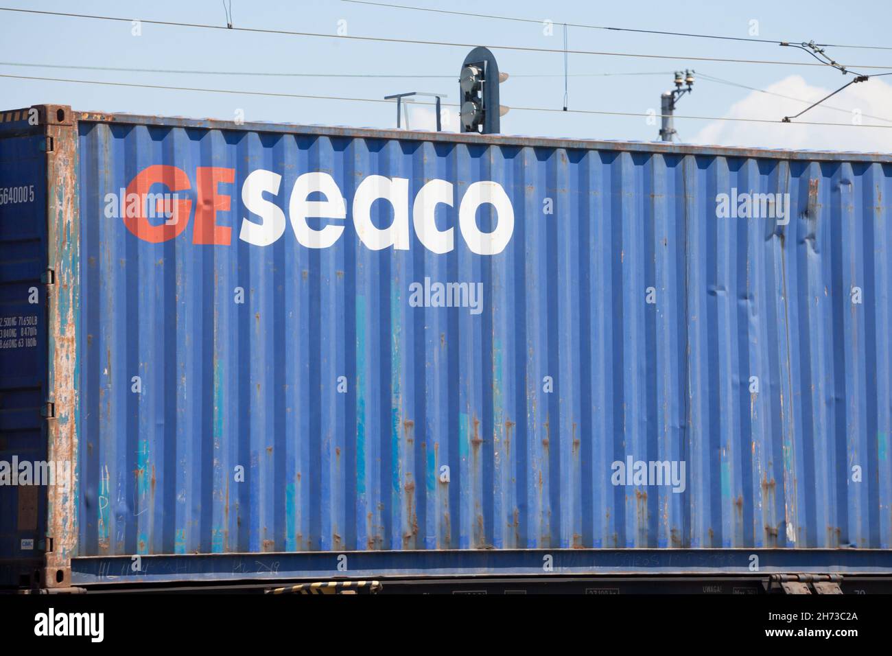 Ge seaco sign hi-res stock photography and images - Alamy