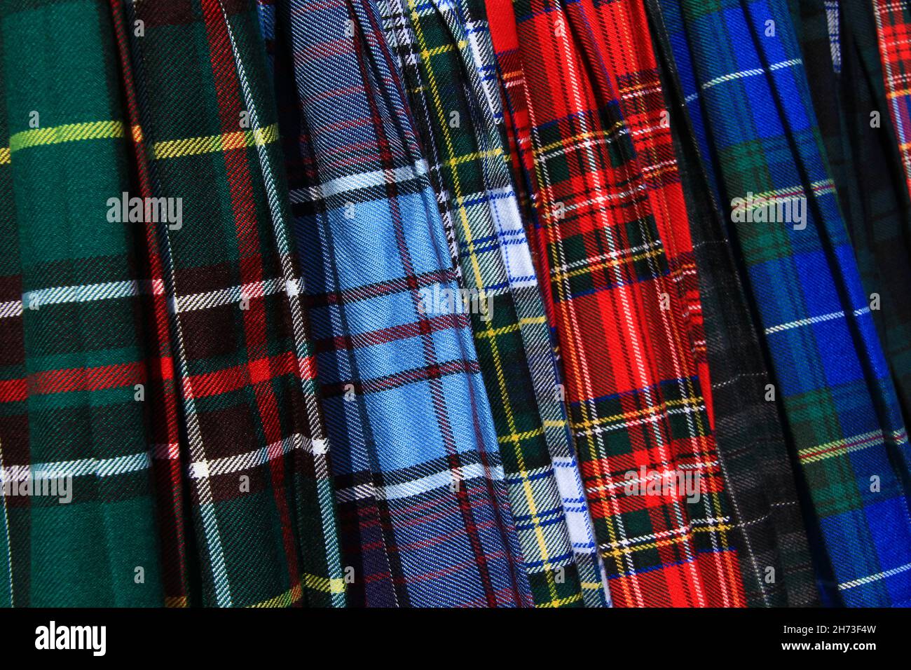 Blue tartans hi-res stock photography and images - Alamy