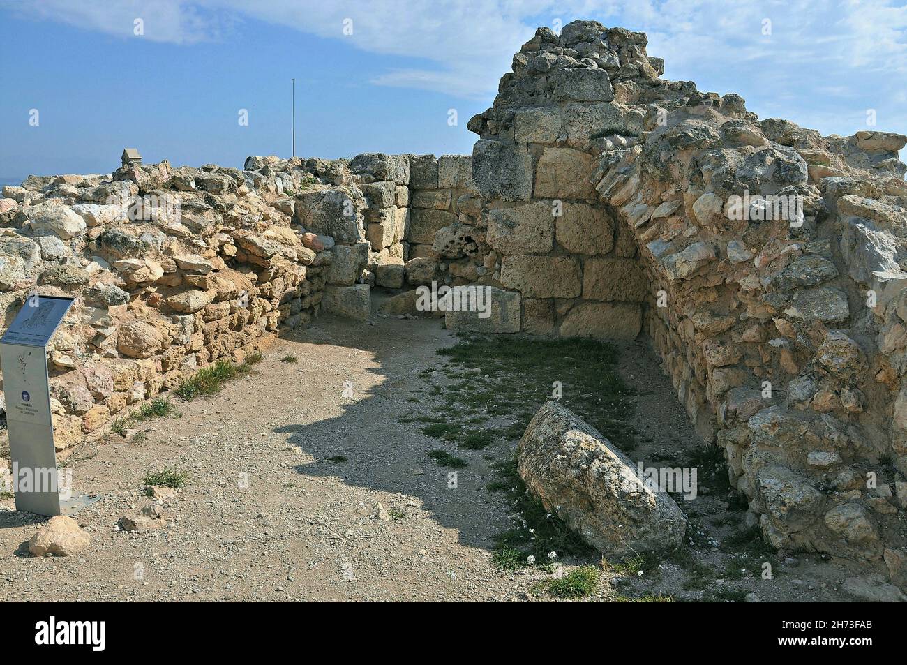 Roman watchtower of the Museum of Archeology of Catalonia located in ...