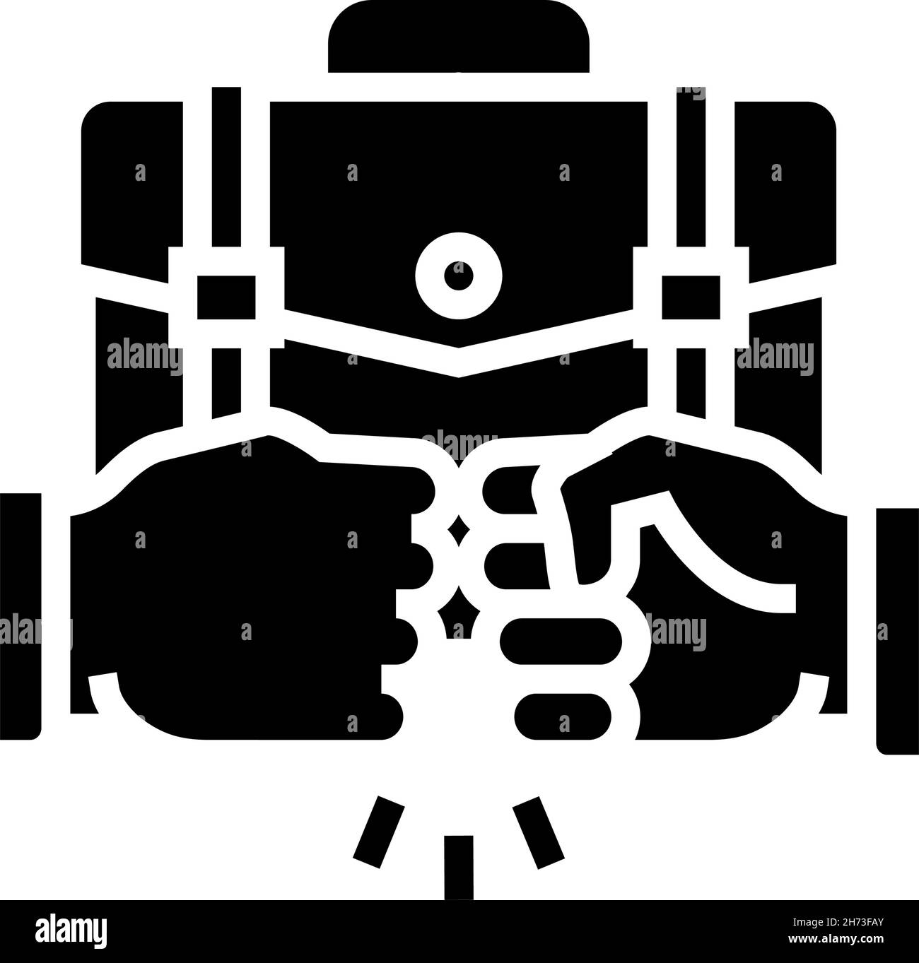 support partner glyph icon vector illustration Stock Vector Image & Art ...