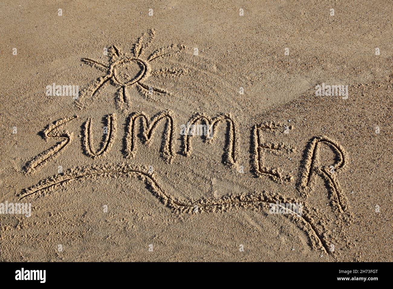 Written in the sand hi-res stock photography and images - Alamy