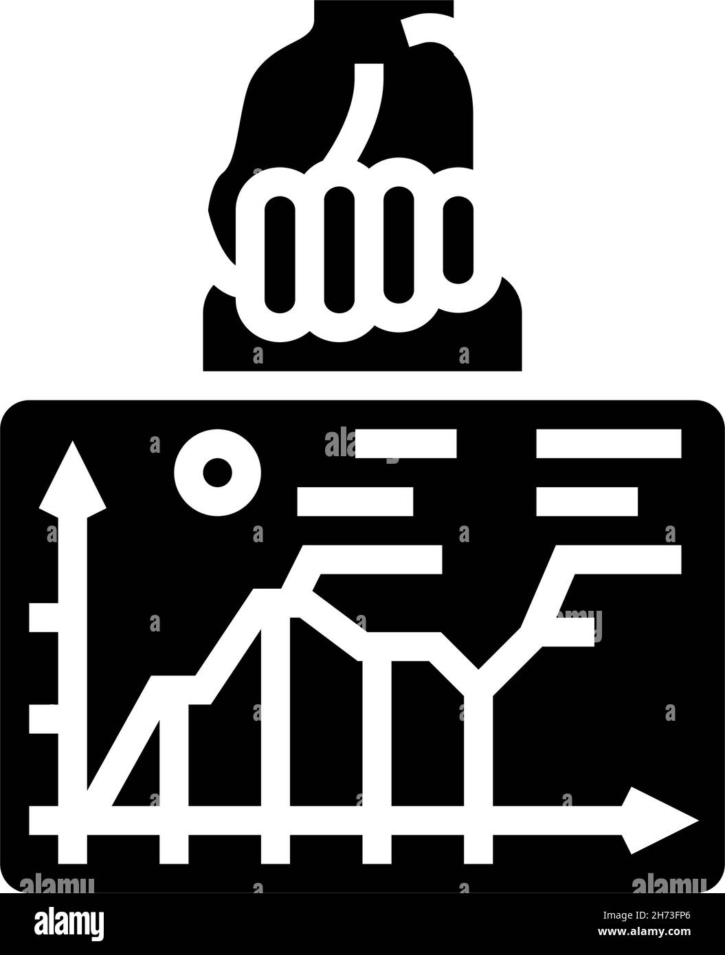 Leadership glyph icon development Cut Out Stock Images & Pictures - Alamy