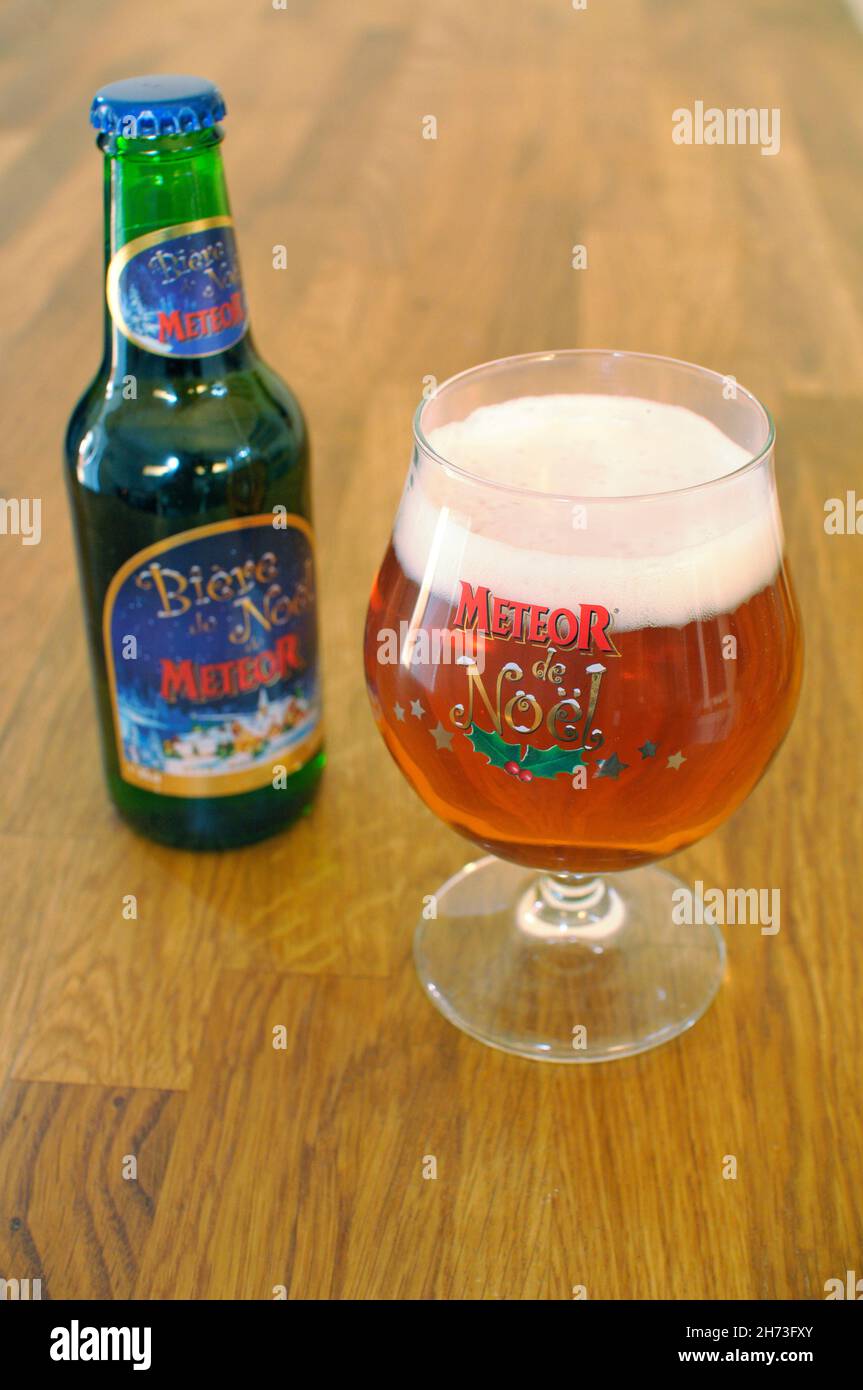 CHRISTMAS BEER OF ALSACE Stock Photo - Alamy