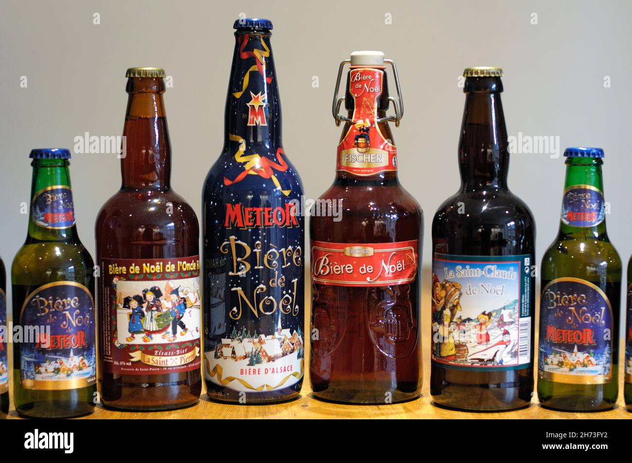 CHRISTMAS BEER OF ALSACE Stock Photo - Alamy