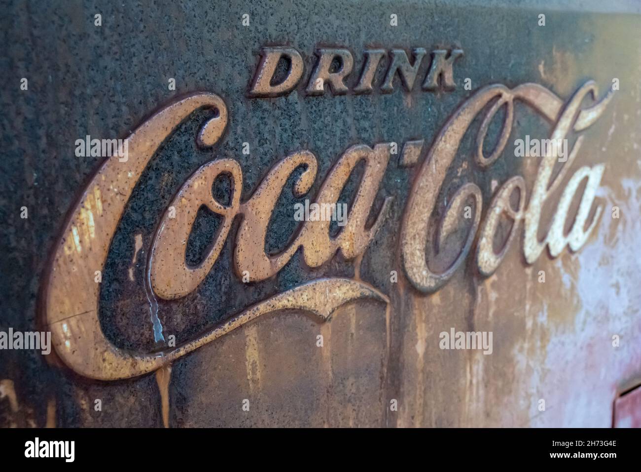 Embossed coca cola logo hi-res stock photography and images - Alamy