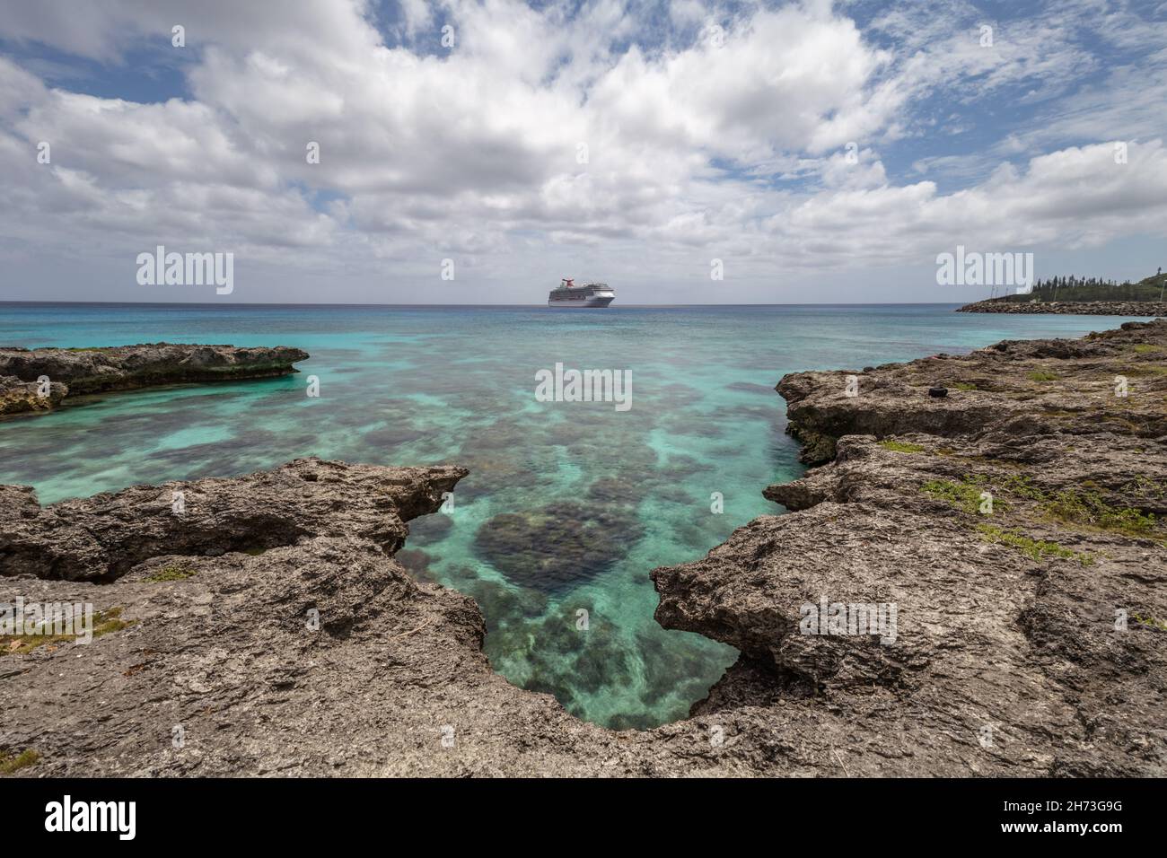 Island of Mare, New Caledonia - October 26 , 2018: Carnival Legend ...