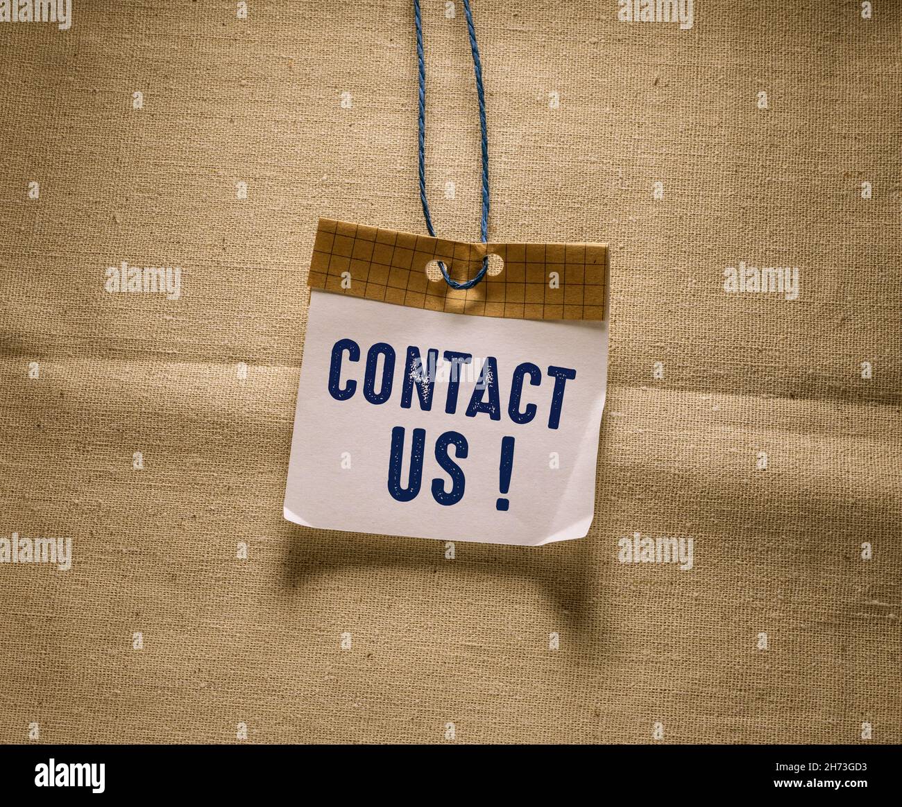 Words with contact us Business Concept idea Stock Photo - Alamy
