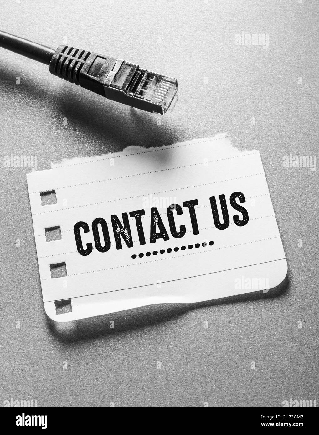 Words with contact us Business Concept idea Stock Photo - Alamy