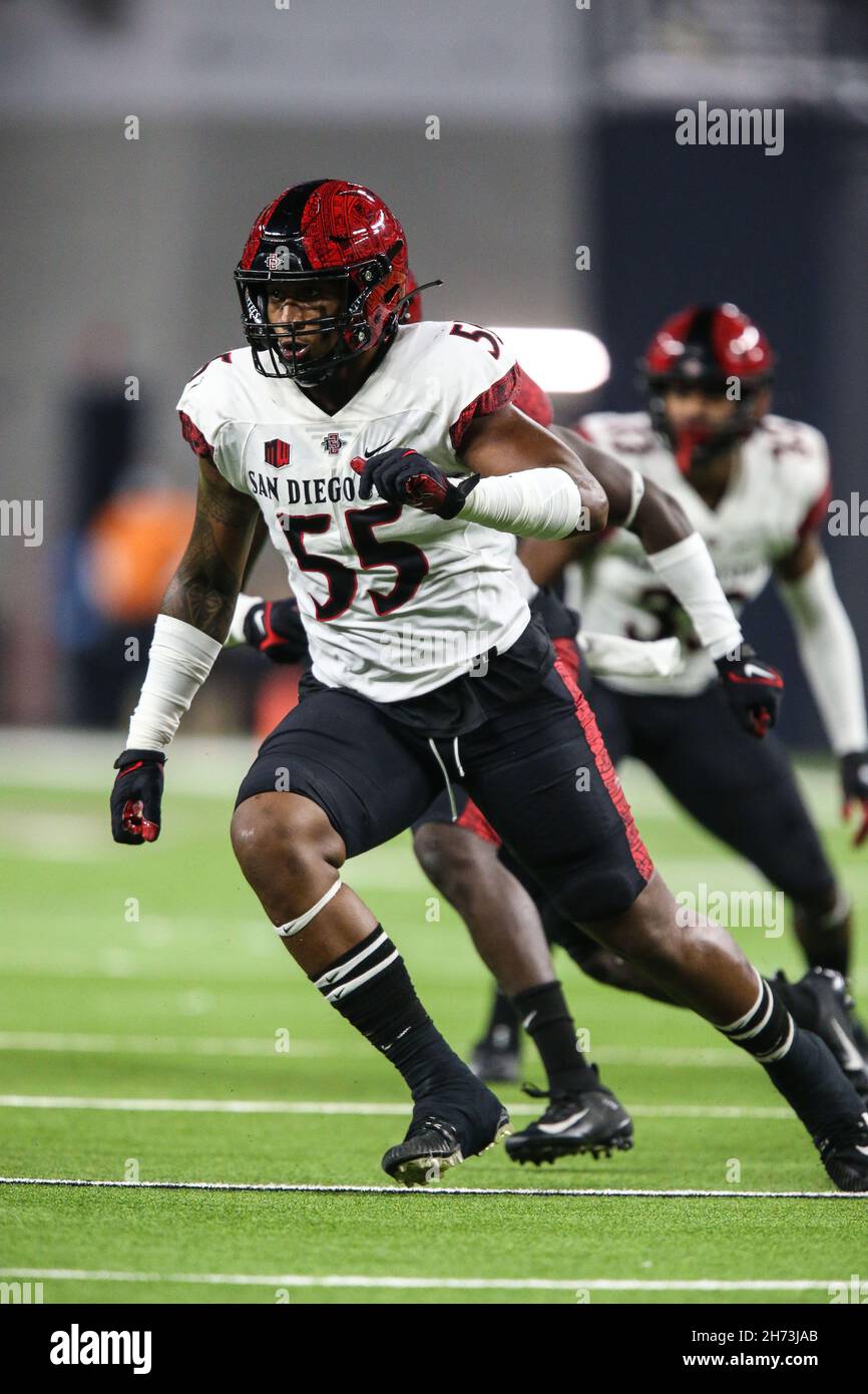 November 19, 2021: San Diego State Aztecs defensive lineman Sefo ...