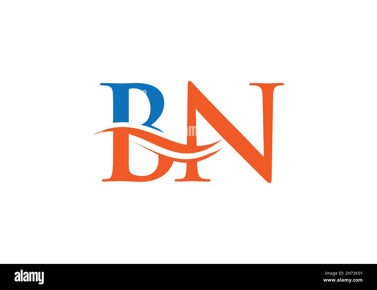 BN Linked Logo for business and company identity. Creative Letter BN ...