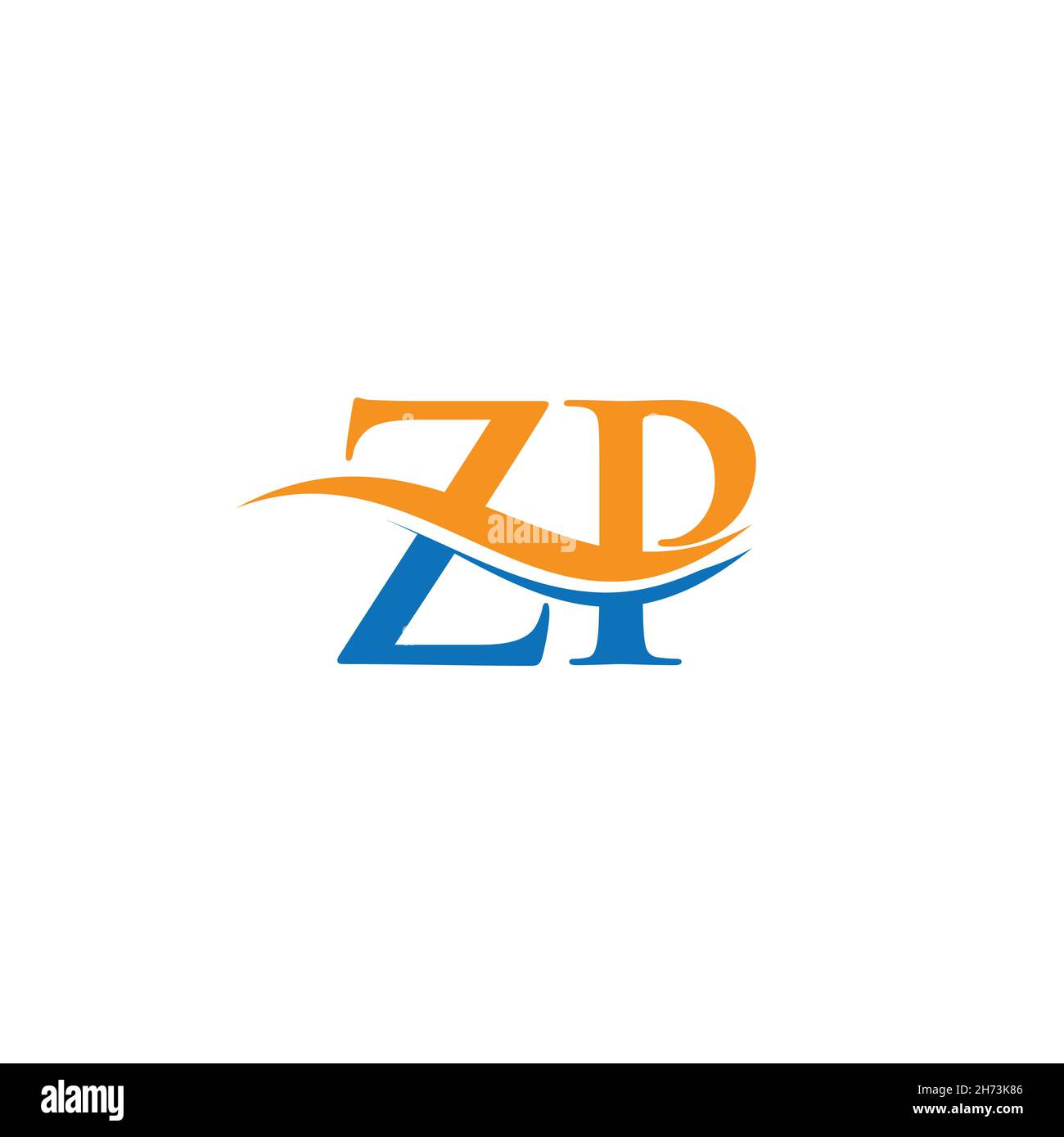 ZP logo Design. Premium Letter ZP Logo Design with water wave concept Stock Vector Image & Art ...
