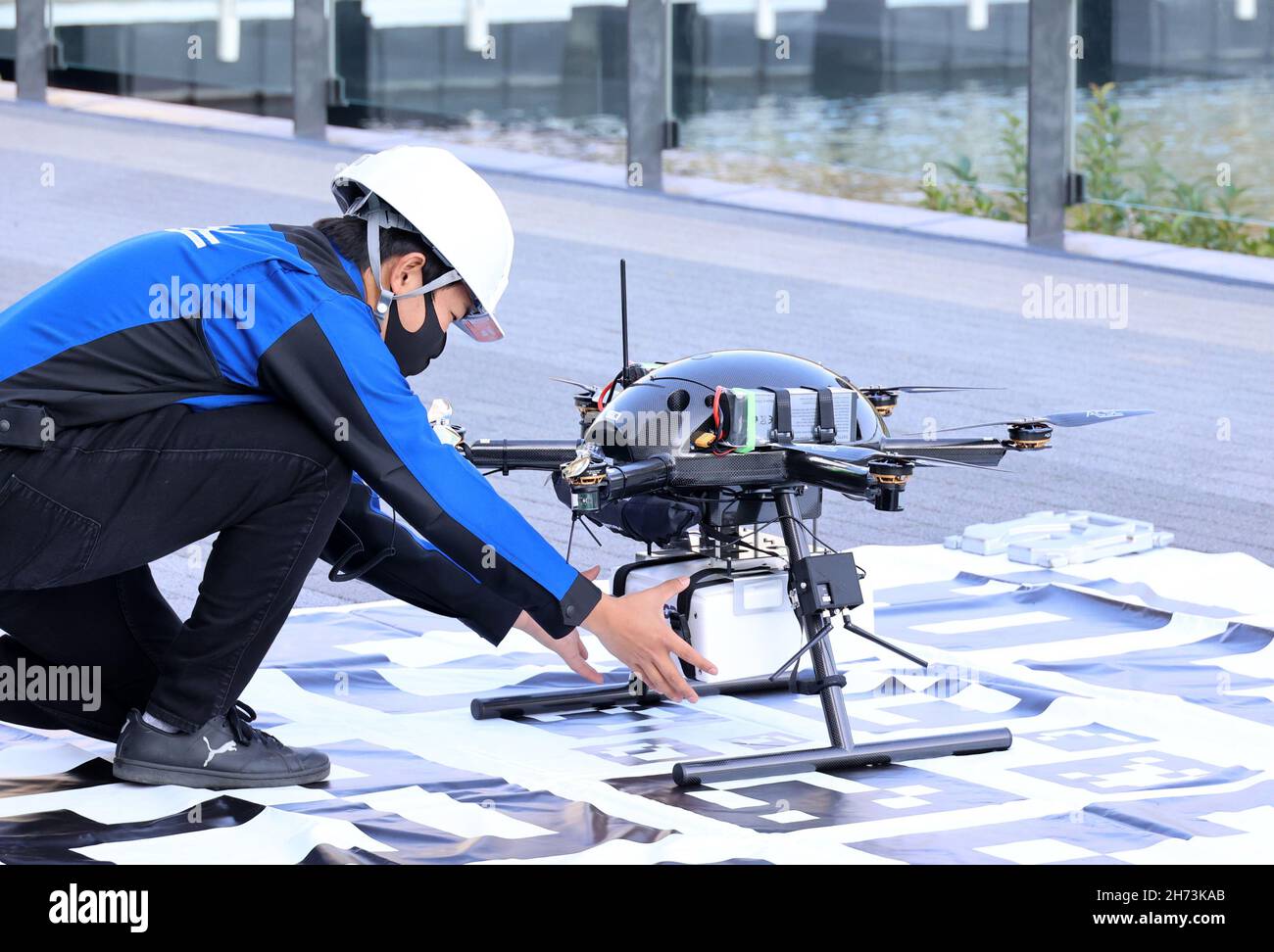 Tokyo, Japan. 20th Nov, 2021. Japan's drone maker ACSL engineer ...