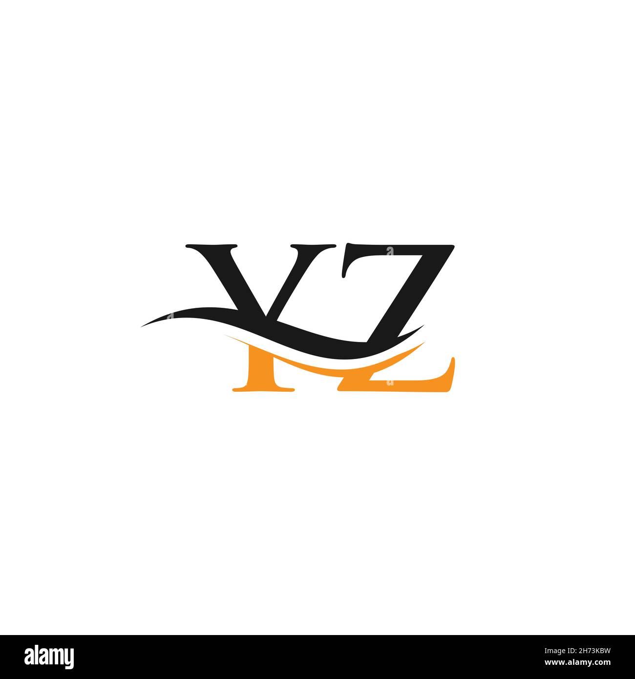 YZ Logo design vector. Swoosh letter YZ logo design Stock Vector Image & Art - Alamy