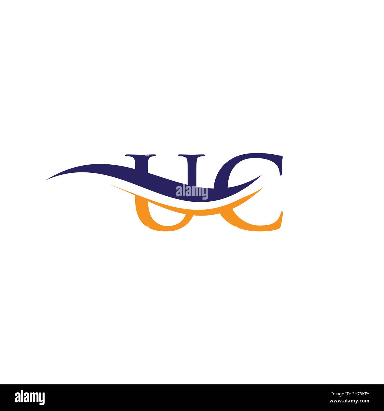 UC Linked Logo for business and company identity. Creative Letter UC ...