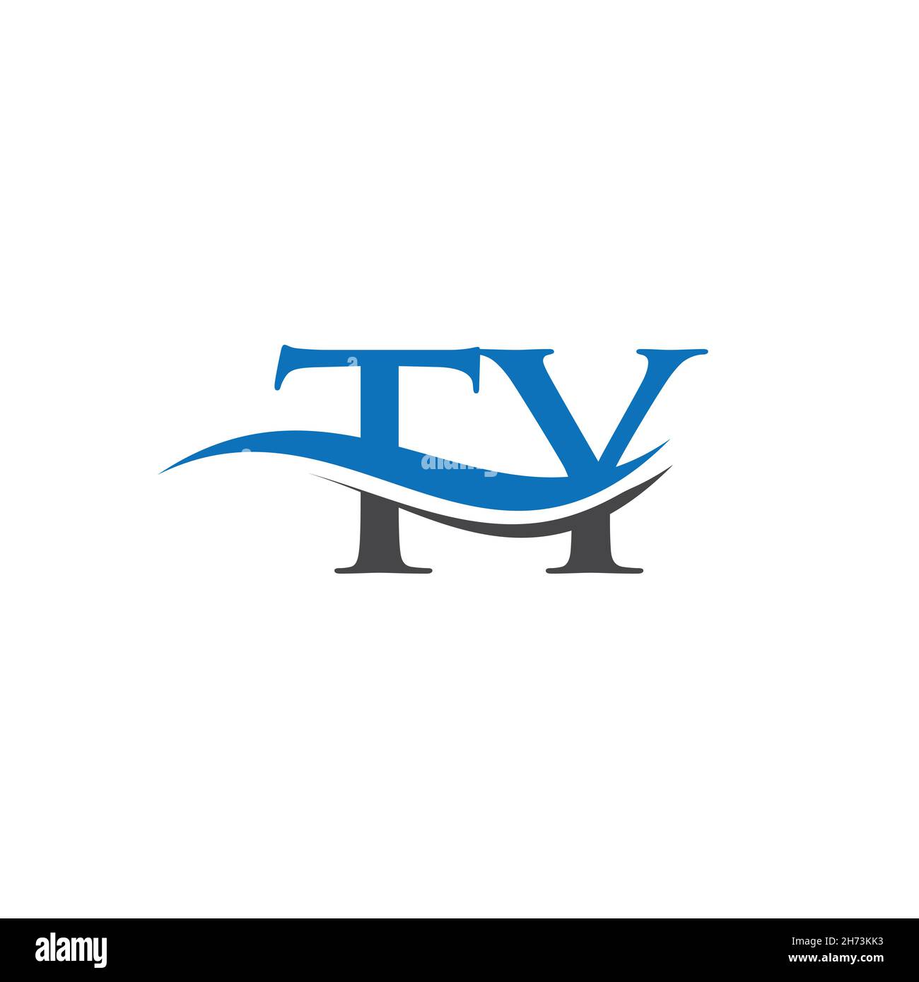 Initial linked letter TY logo design. Modern letter TY logo design ...