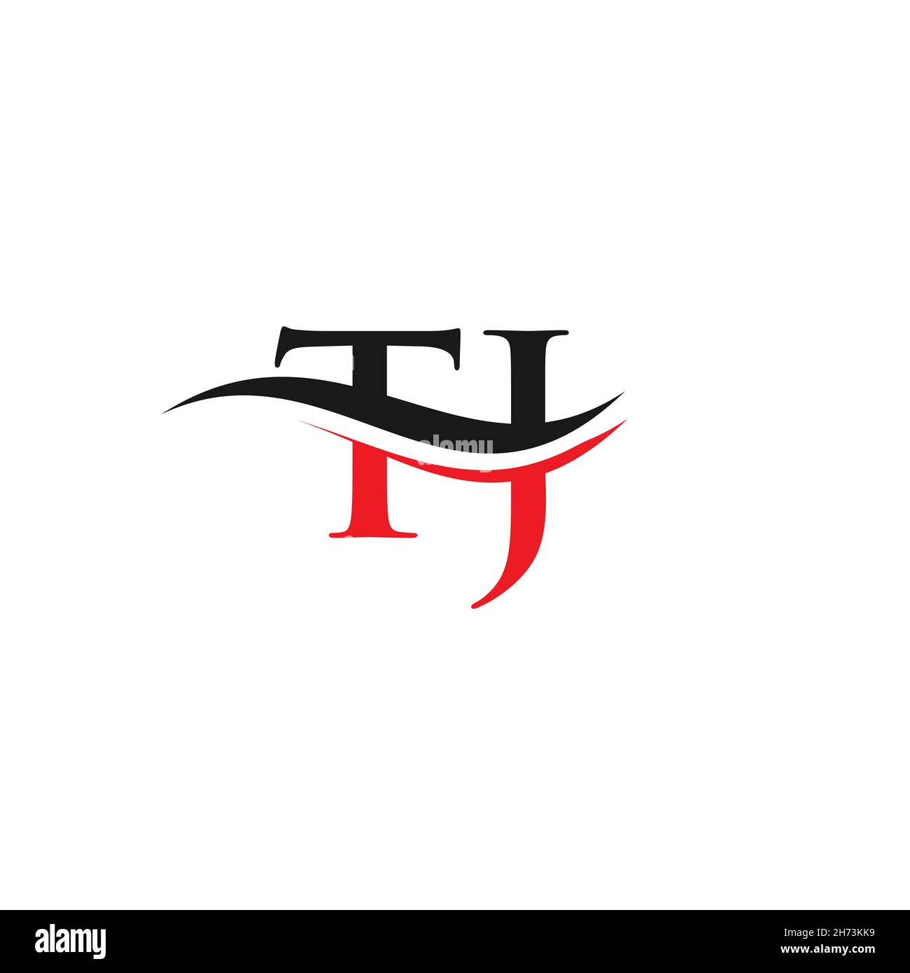 Initial linked letter TJ logo design. Modern letter TJ logo design ...