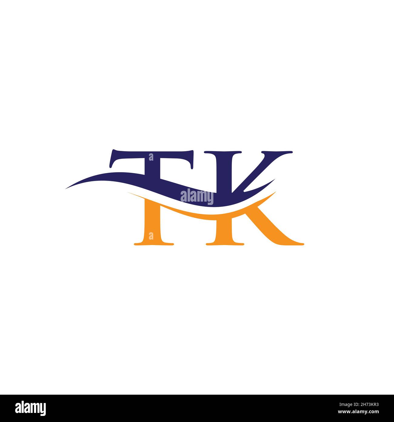 TK letter logo. Initial TK letter business logo design vector template ...