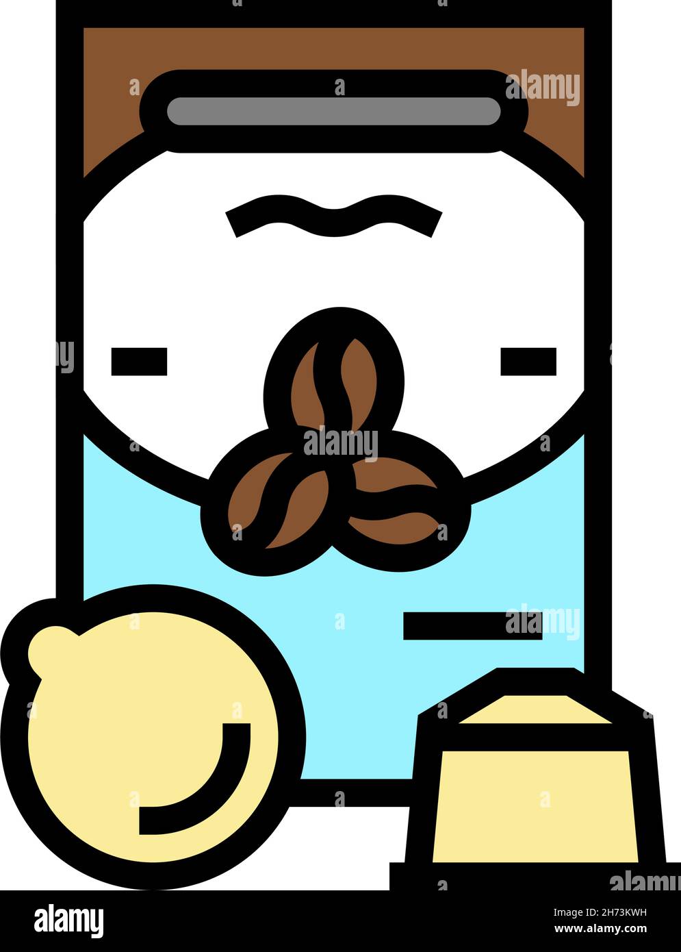 pods coffee package color icon vector illustration Stock Vector Image ...