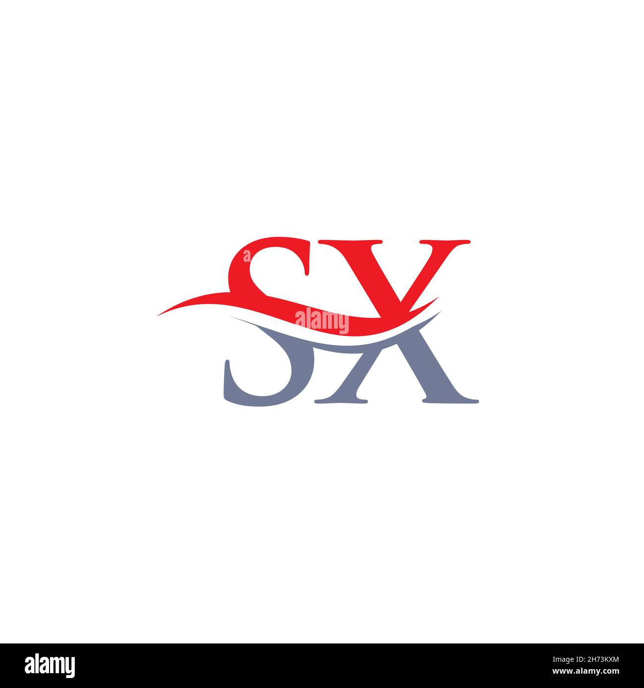 Modern SX Logo Design for business and company identity. Creative SX ...