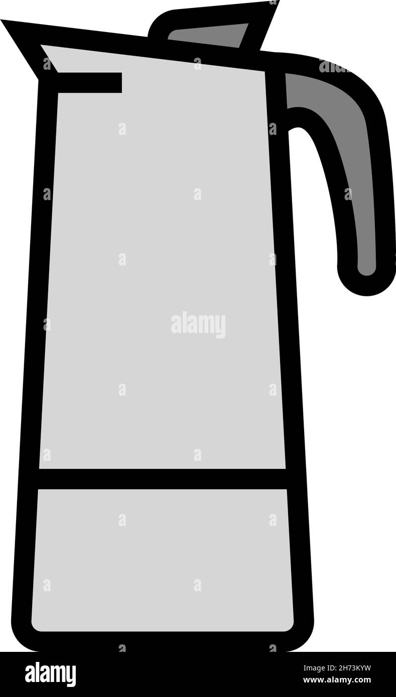 percolator pot coffee color icon vector illustration Stock Vector Image ...