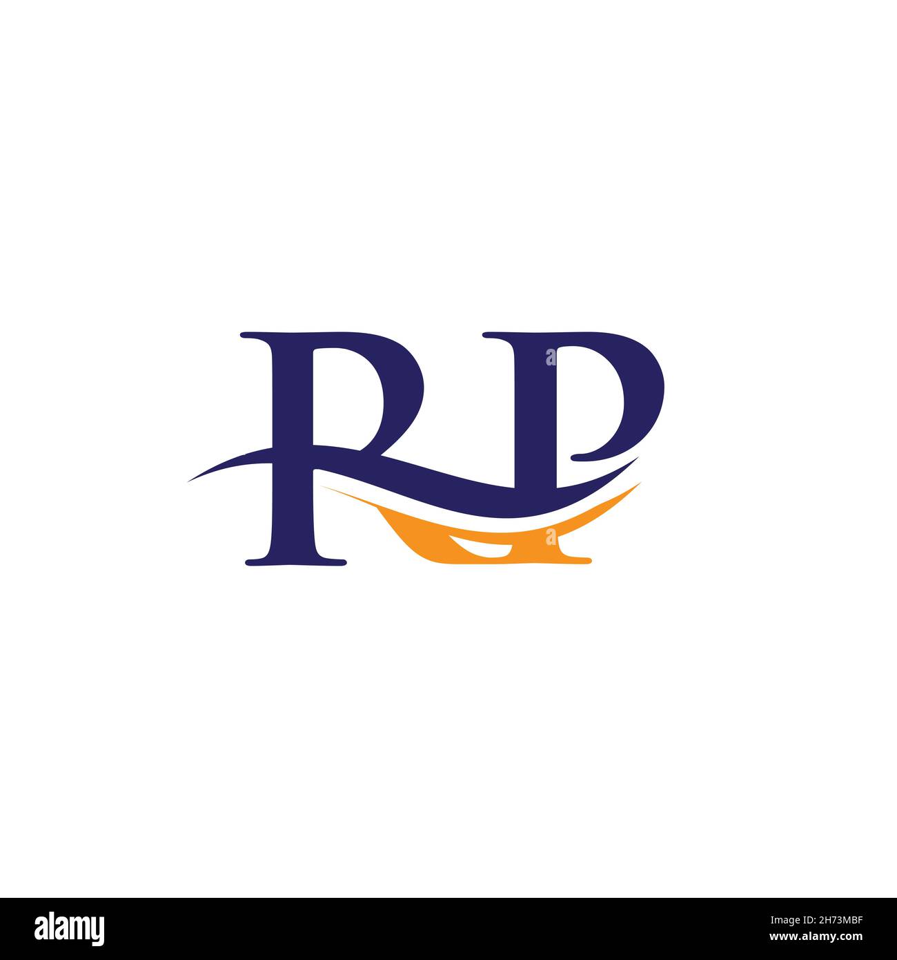 Initial linked letter RP logo design. Modern letter RP logo design ...