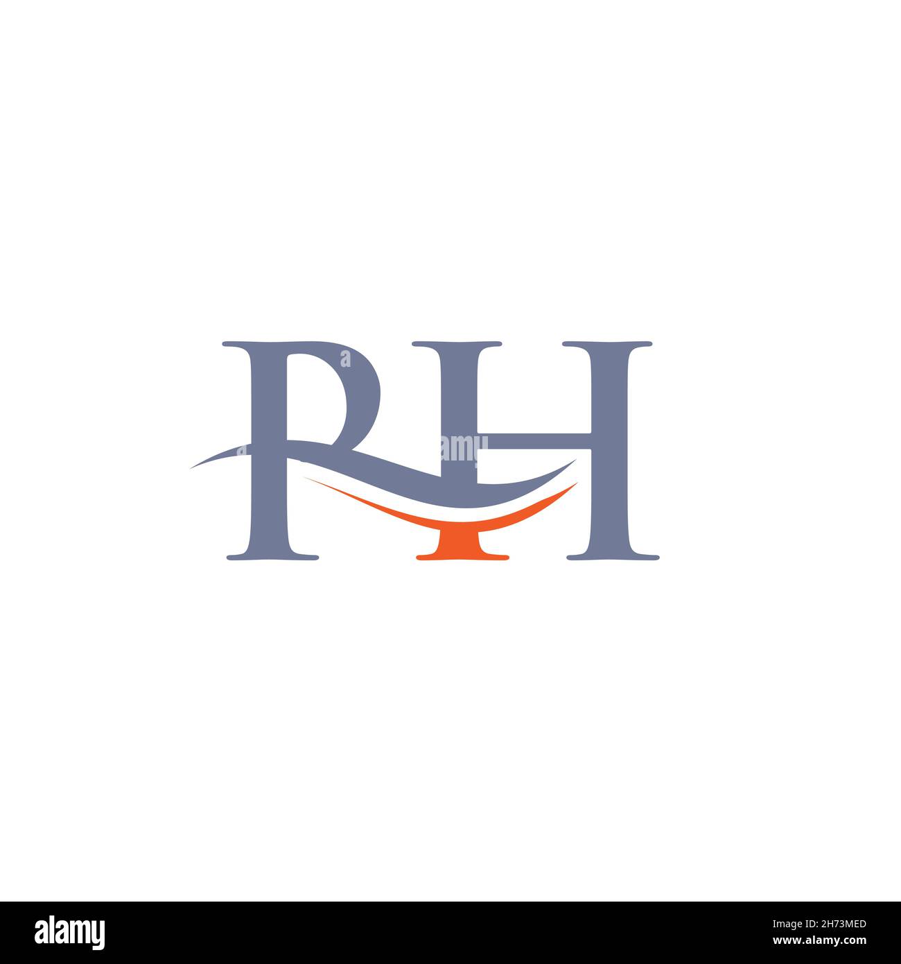 Water Wave PH Logo Vector. Swoosh Letter PH Logo Design for business ...