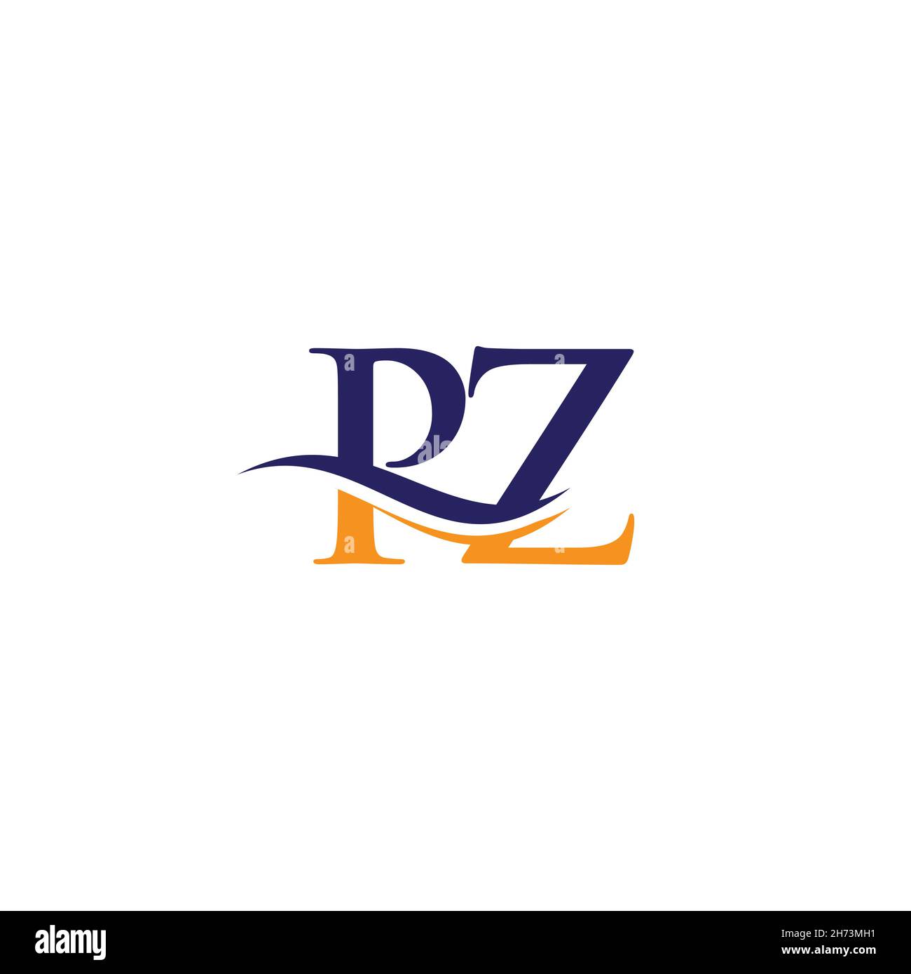 Initial linked letter PZ logo design. Modern letter PZ logo design ...