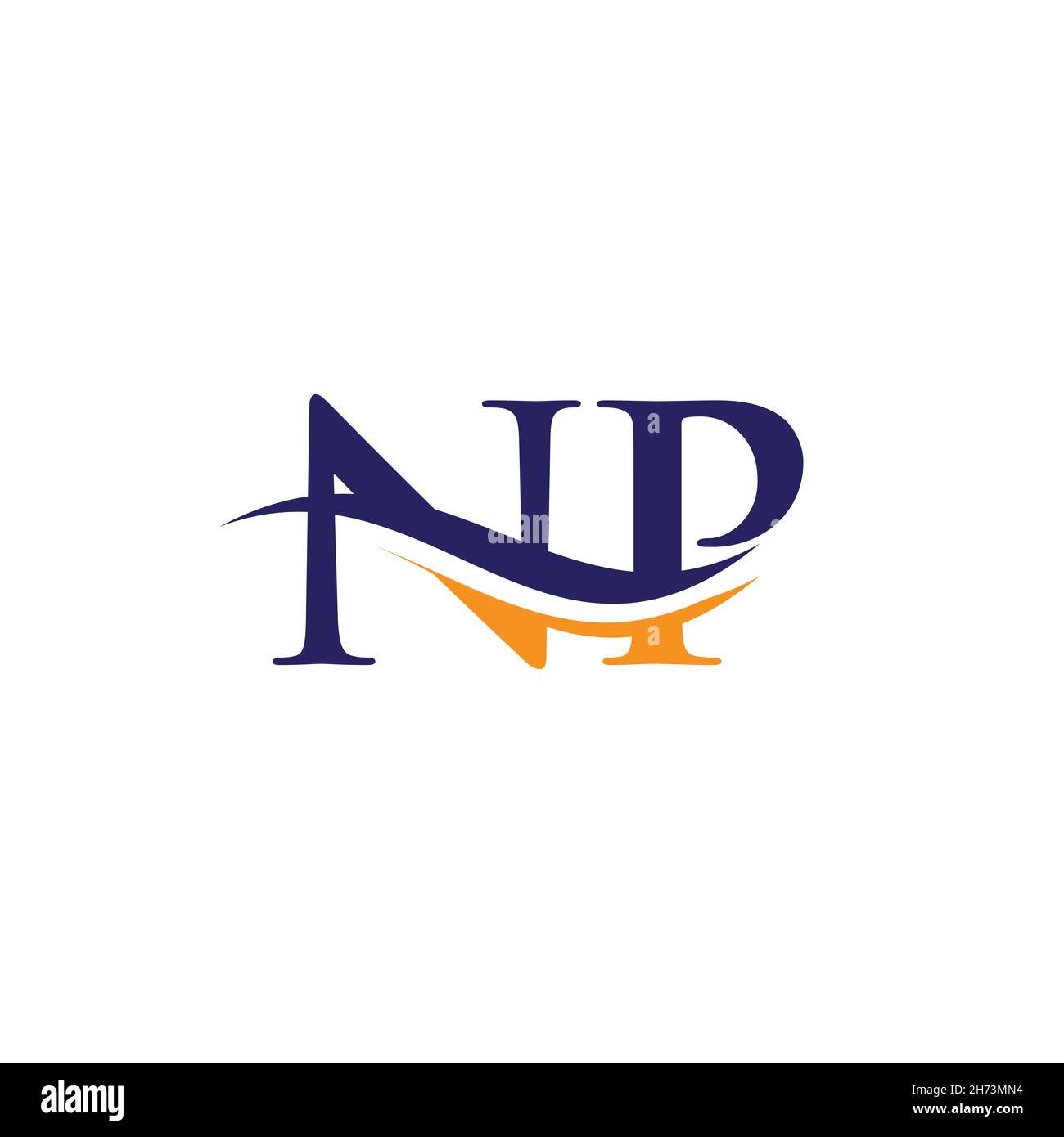 Modern NP Logo Design for business and company identity. Creative NP ...