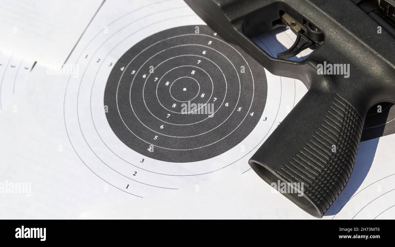 Paper target and lead shot for pneumatic weapons. Shooting accessories ...