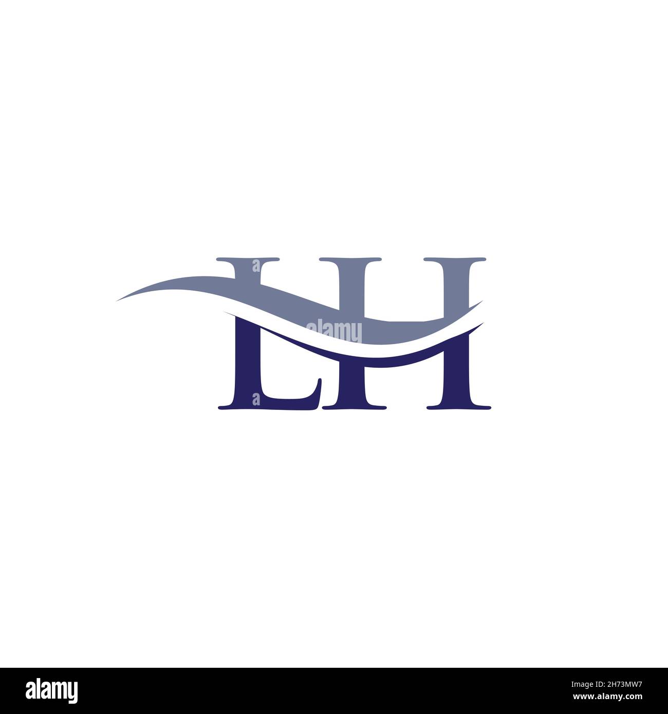 Creative LH letter with luxury concept. Modern LH Logo Design for ...