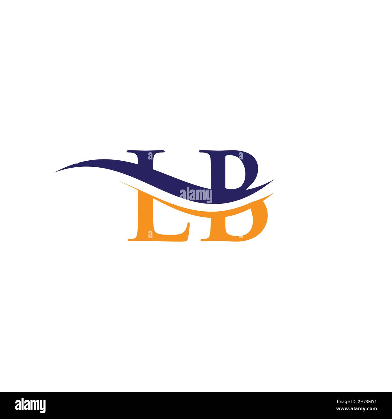 Initial LB letter logo design with modern trendy. LB logo design Stock ...