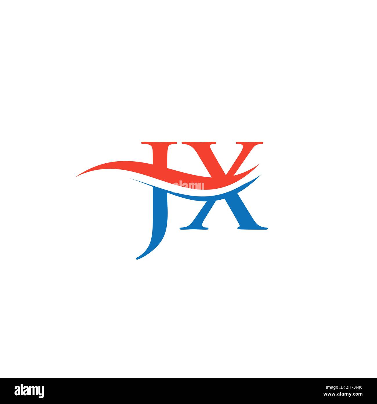 Modern JX Logo Design for business and company identity. Creative JX ...