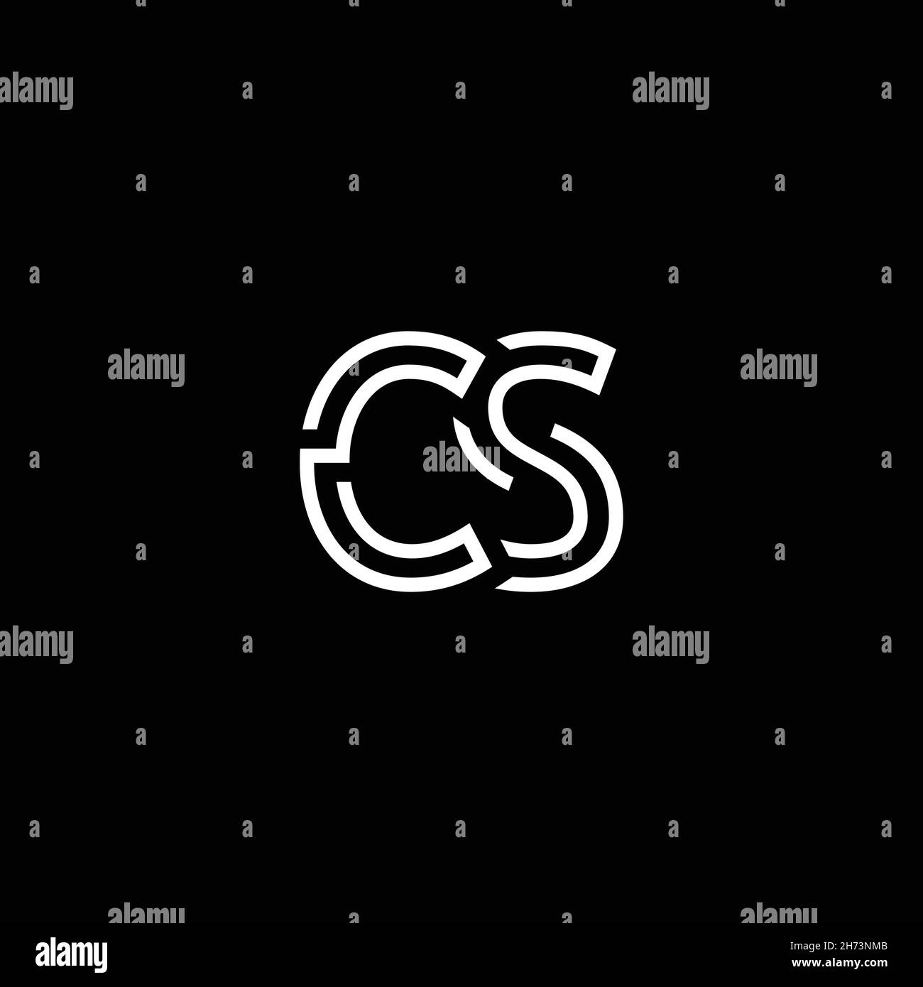 Professional Innovative Initial CS logo and CS logo. Letter CS Minimal ...