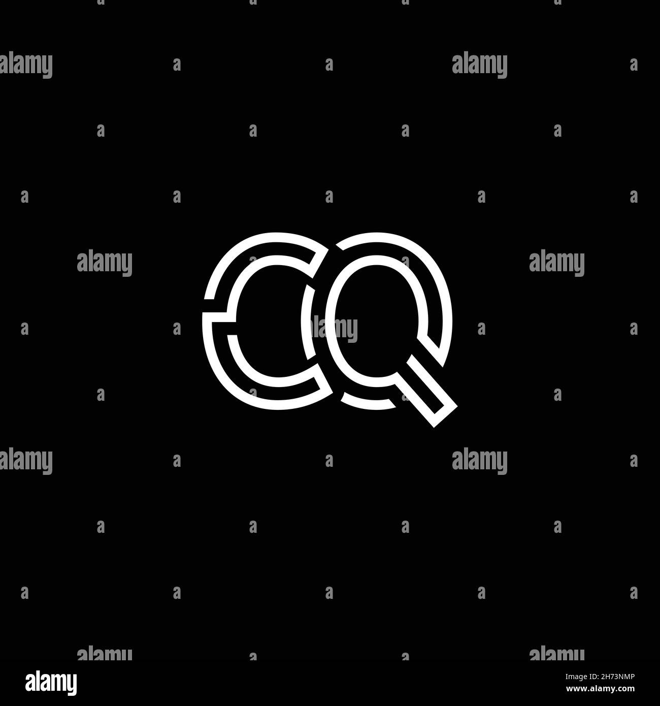 Professional Innovative Initial CQ logo and CQ logo. Letter CQ Minimal ...