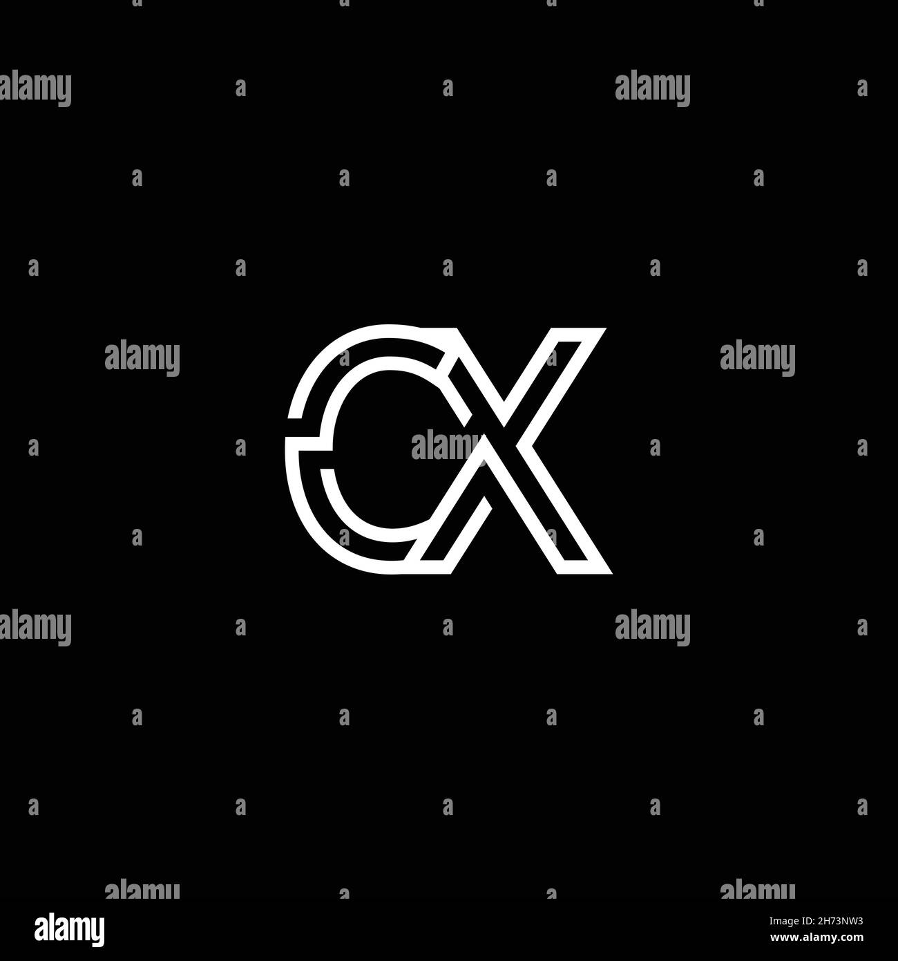 Professional Innovative Initial CX logo and CX logo. Letter CX Minimal ...