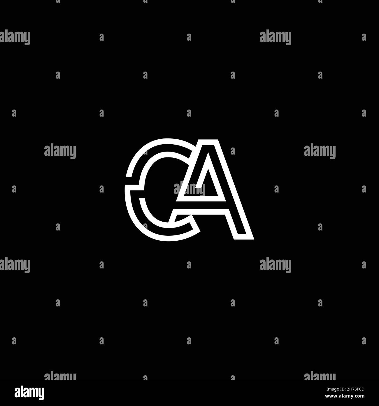 Professional Innovative Initial CA logo and CA logo. Letter CA Minimal ...