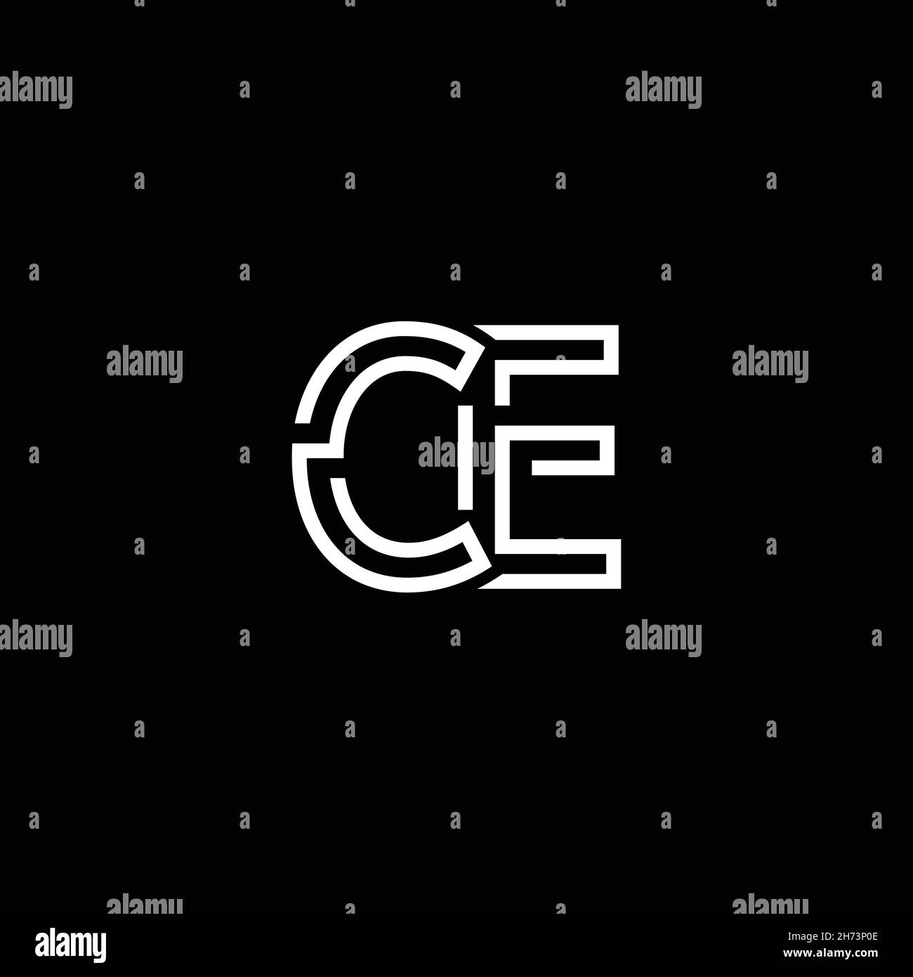 Professional Innovative Initial CE logo and CE logo. Letter CE Minimal ...