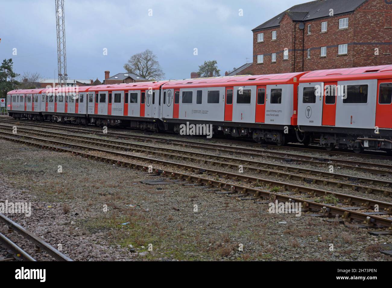 A Class 230 Transport for Wales traion at Chester Station. Converted ...