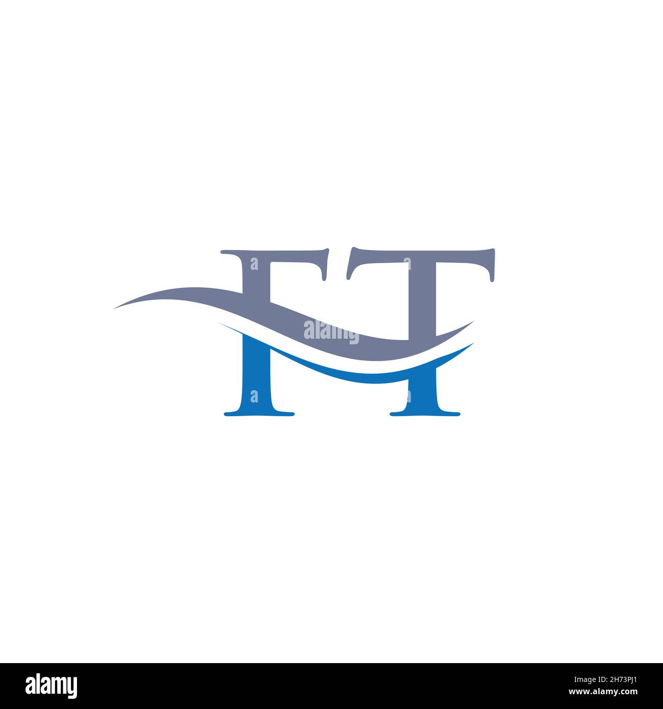 FT Letter Linked Logo for business and company identity. Initial Letter ...