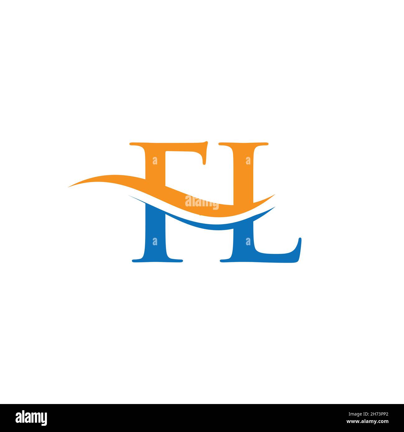 Monogram letter FL logo design Vector. FL letter logo design with ...