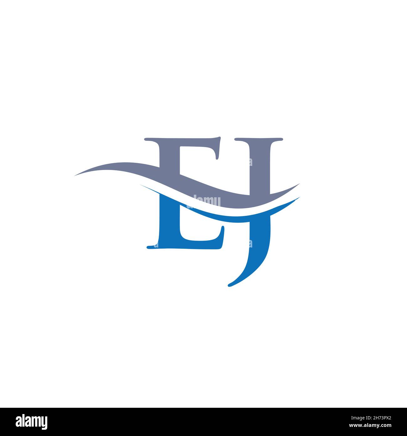 Initial linked letter EJ logo design. Modern letter EJ logo design ...