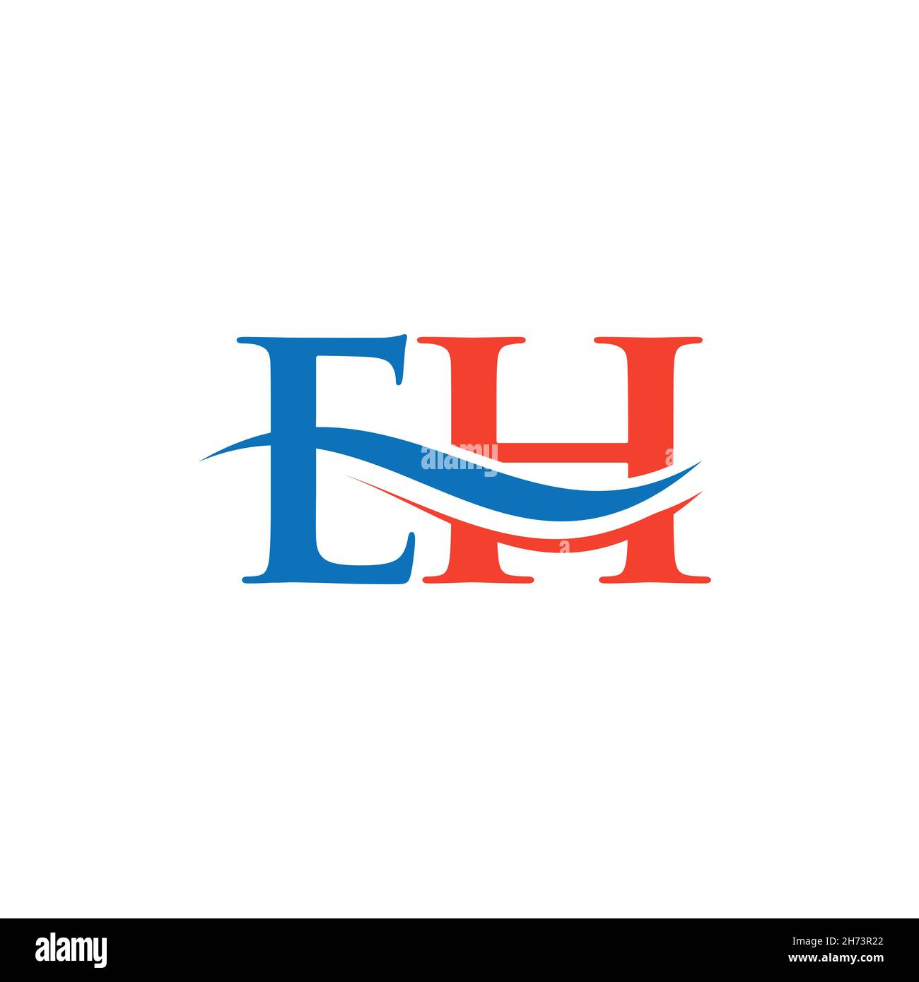 Creative EH letter with luxury concept. Modern EH Logo Design for ...
