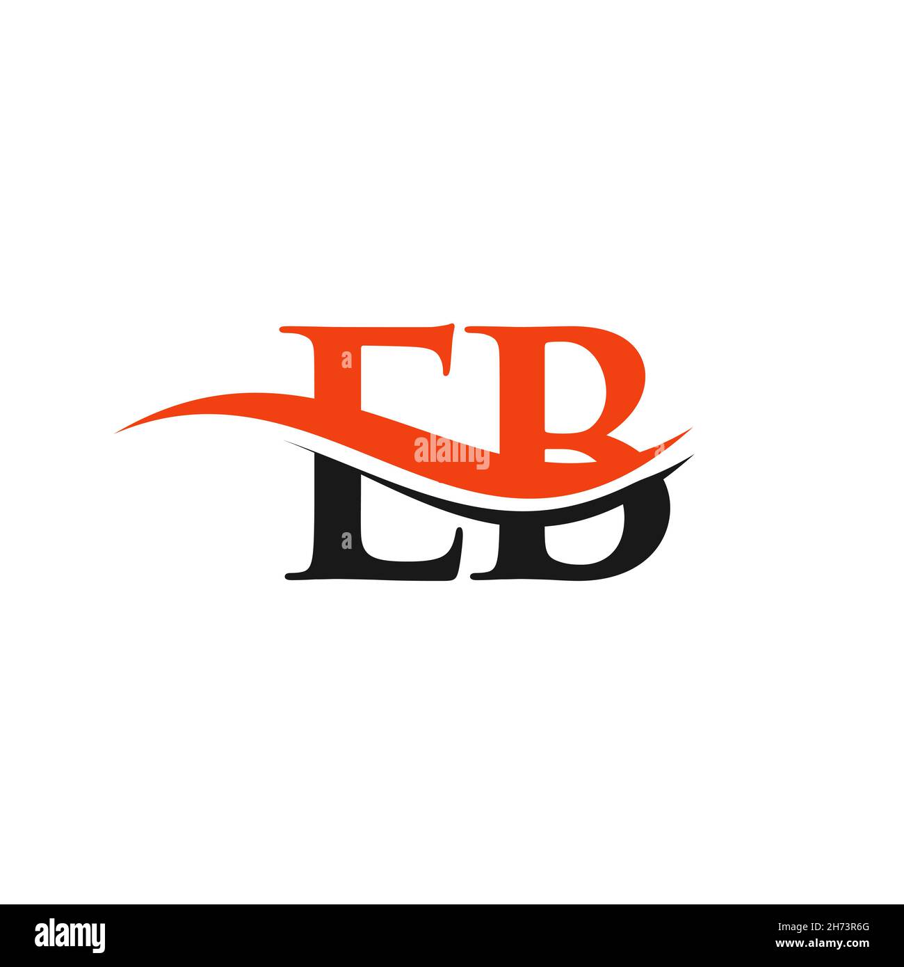 Initial EB letter logo design with modern trendy. EB logo design Stock ...